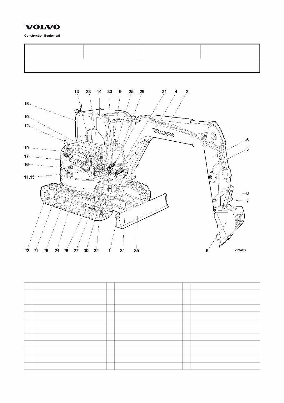 Volvo ECR58 Compact Excavator Workshop Service Repair Manual