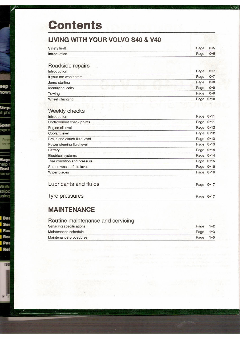 2000 VOLVO V40 Service and Repair Manual | Manuals Online