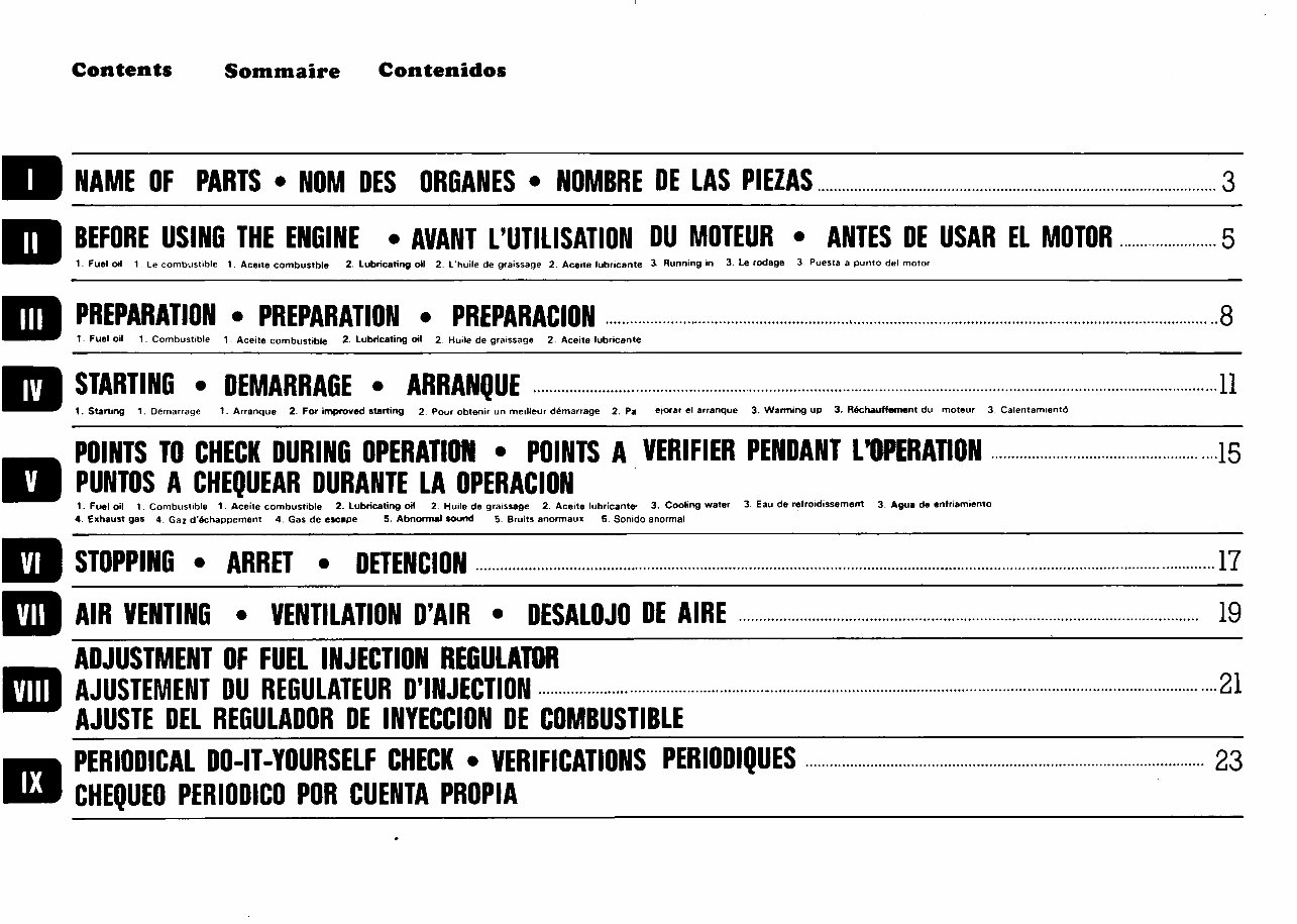 YANMAR YSE8, YSE12 Marine Diesel Engine Operation Manual