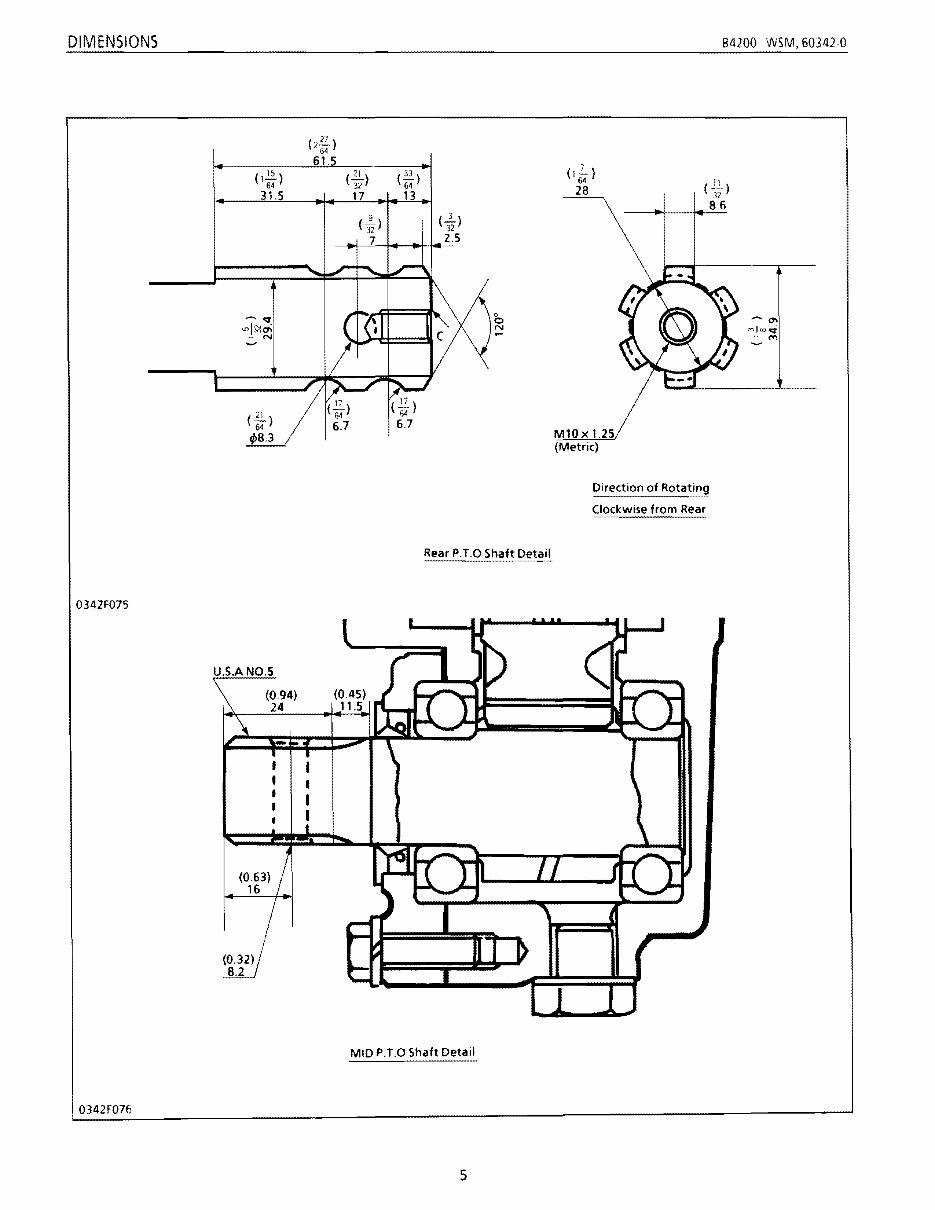 Kubota B4200 Tractor Mower Workshop Repair Service Manual