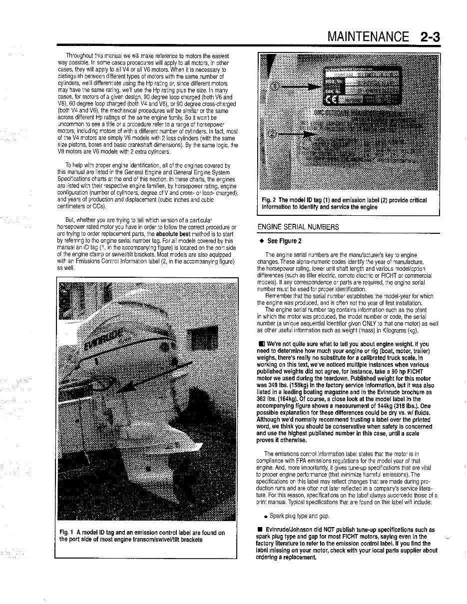 Johnson Evinrude Outboard 65 Jet-300 HP V Engines Repair Manual 1992-2001