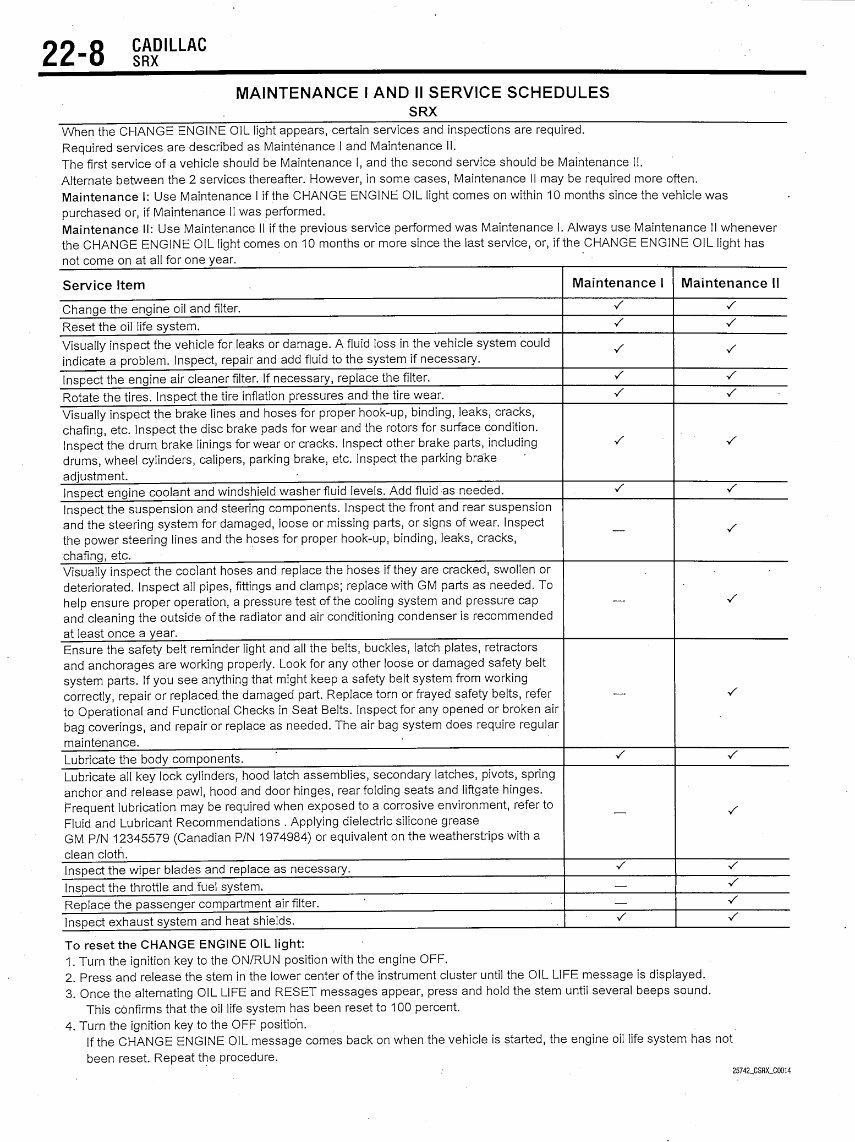 2010 Cadillac SRX Service & Repair Manual Software