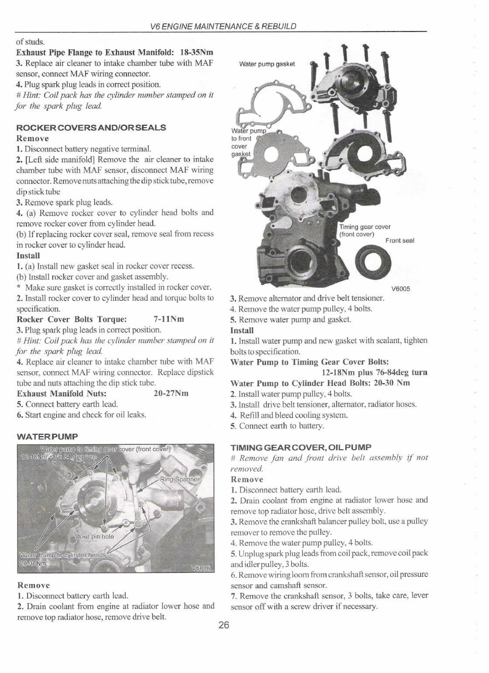 Holden Commodore 1997-2004 VT VX VY VU Workshop Manual