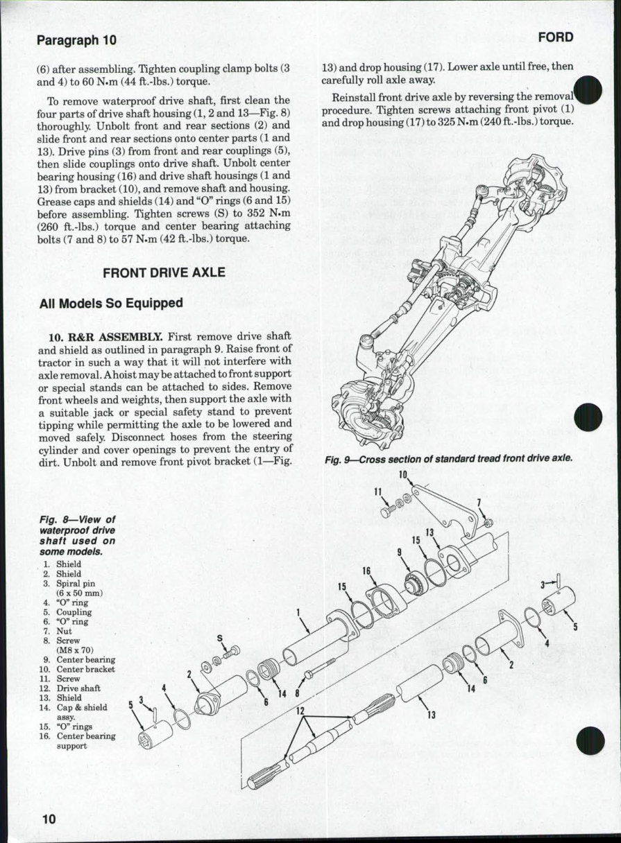 FORD 3230 3430 3930 4630 4830 Tractor Shop SERVICR Manual