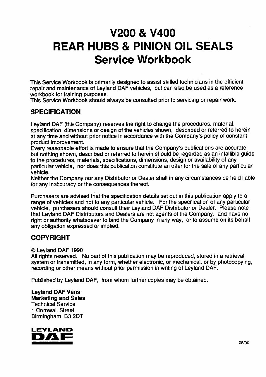 LDV Convoy LDV Pilot & Cub Bus Tipper Complete Workshop Service Repair ...