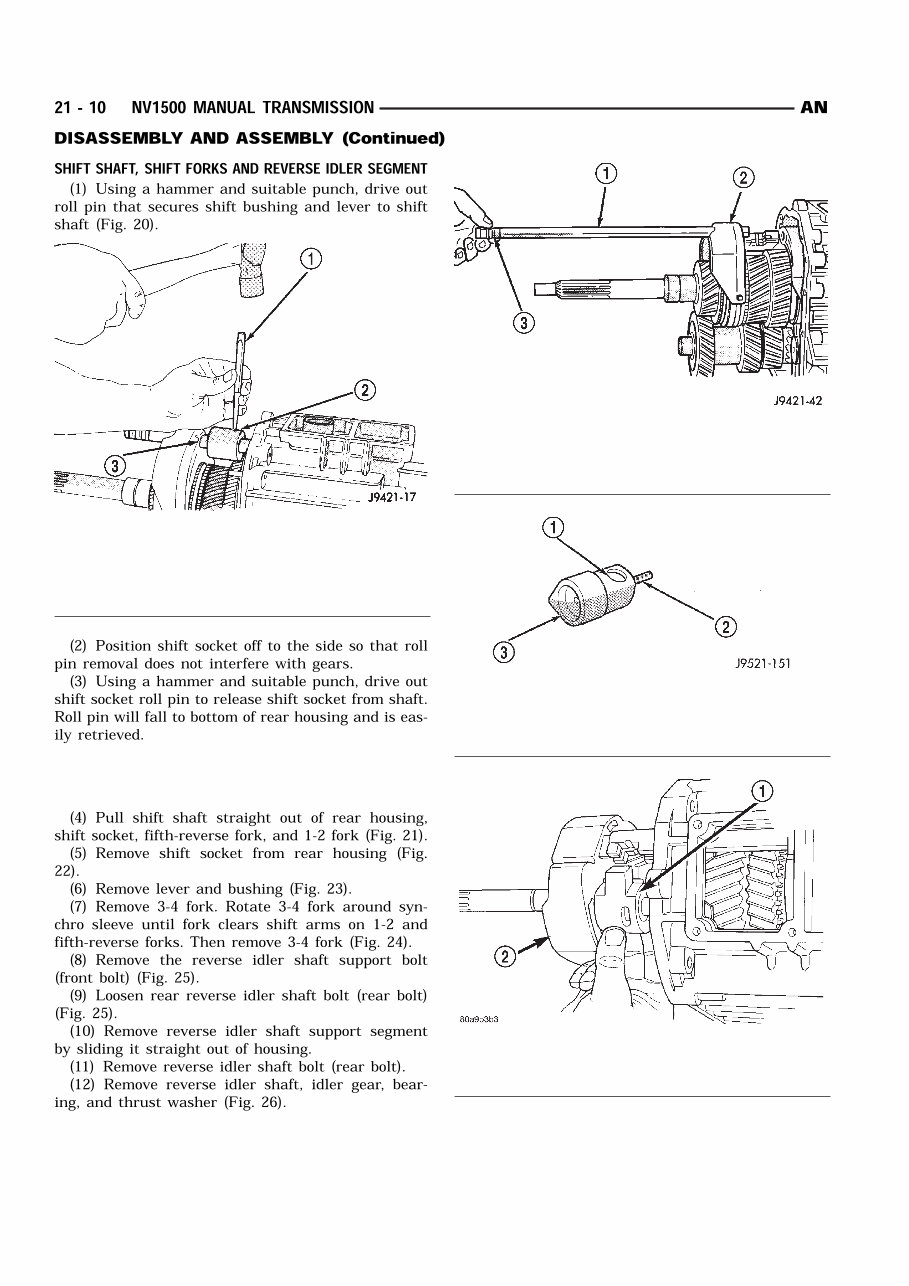 GM NV1500 NV3500 AX15 Manual Transmission Workshop Manual