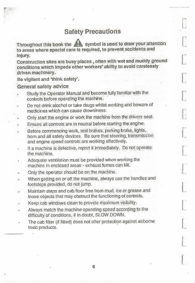 Massey Ferguson MF 50H 50HX 60HX Turbo Series T Backhoe Loader Operator Maintenance Service ...