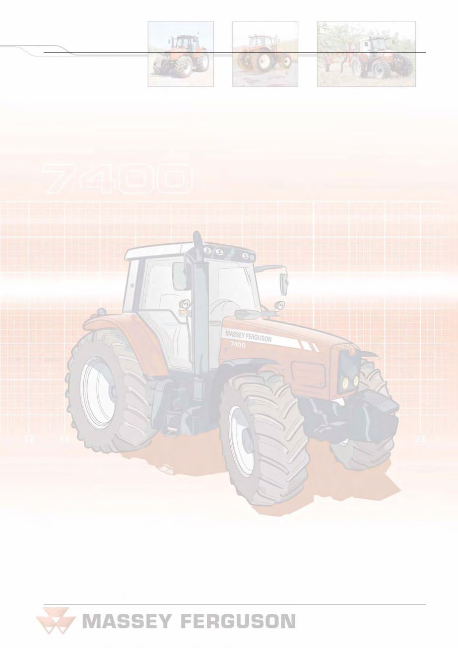 Massey Ferguson Service MF 7400 Series MF-7465, MF-7470, MF-7475, MF-7480, MF-7485, MF-7490, MF ...