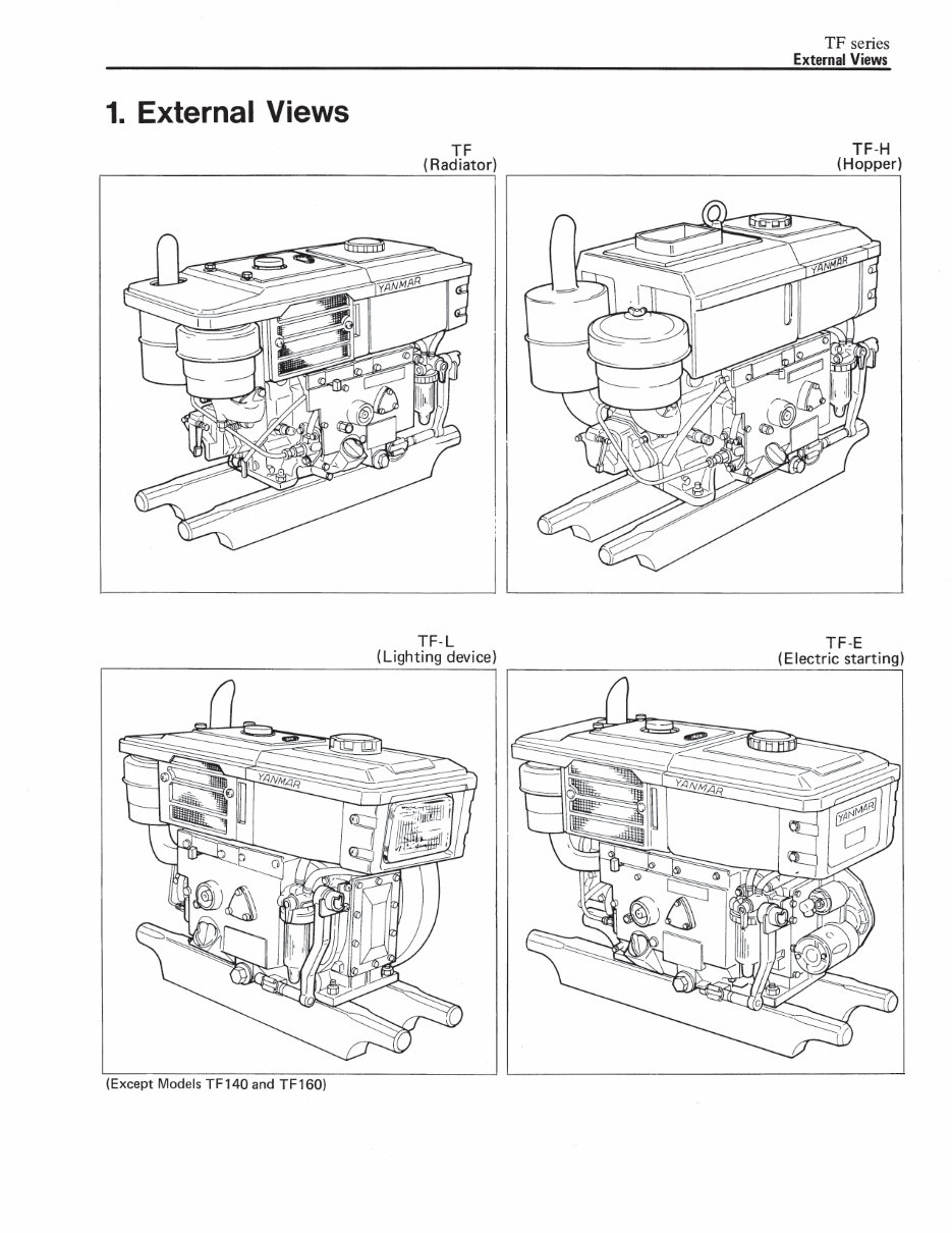 YANMAR TF70-TF70H-TF70E-TF70L Engine COMPLETE Workshop Repair Manual