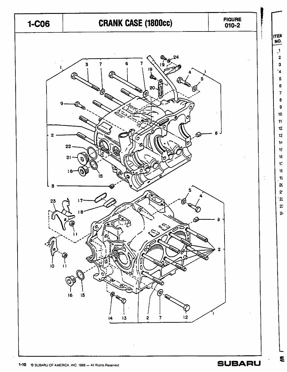 SUBARU EA81 Engine Full Service & Repair Manual