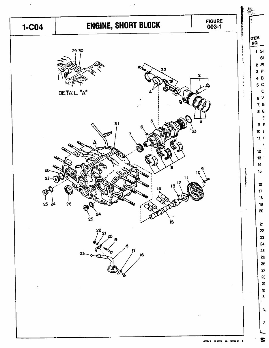 SUBARU EA81 Engine Full Service & Repair Manual