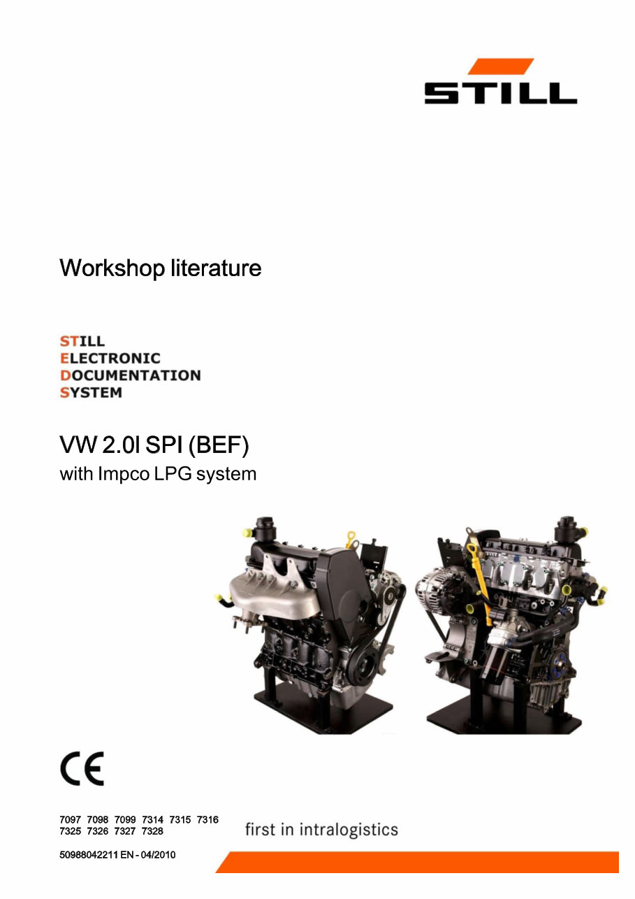 VW 2.0I SPI (BEF) Engine Workshop Manual (with Impco LPG system)