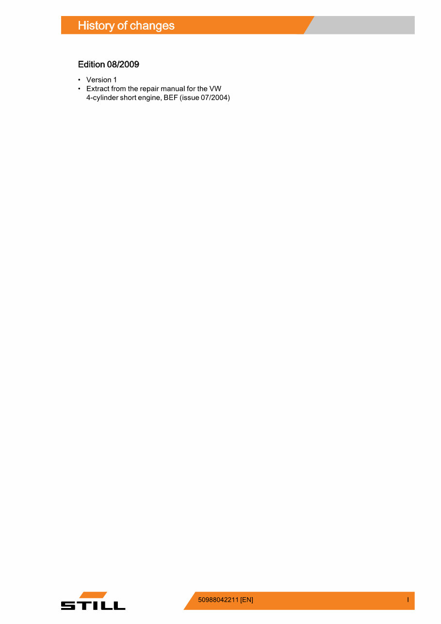 VW 2.0I SPI (BEF) Engine Workshop Manual (with Impco LPG system)