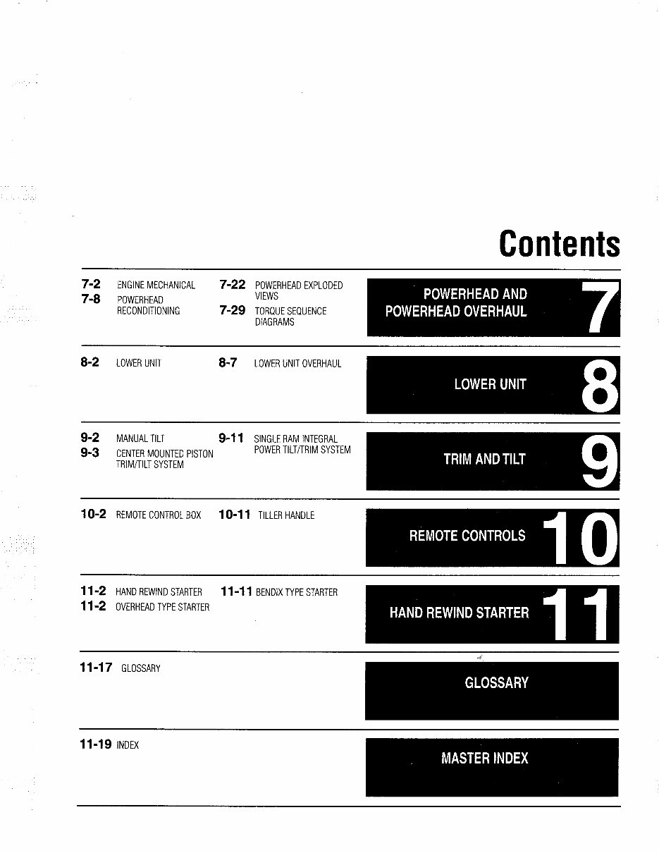 Force 75 HP Outboard 1994-1999 Workshop Service Manual