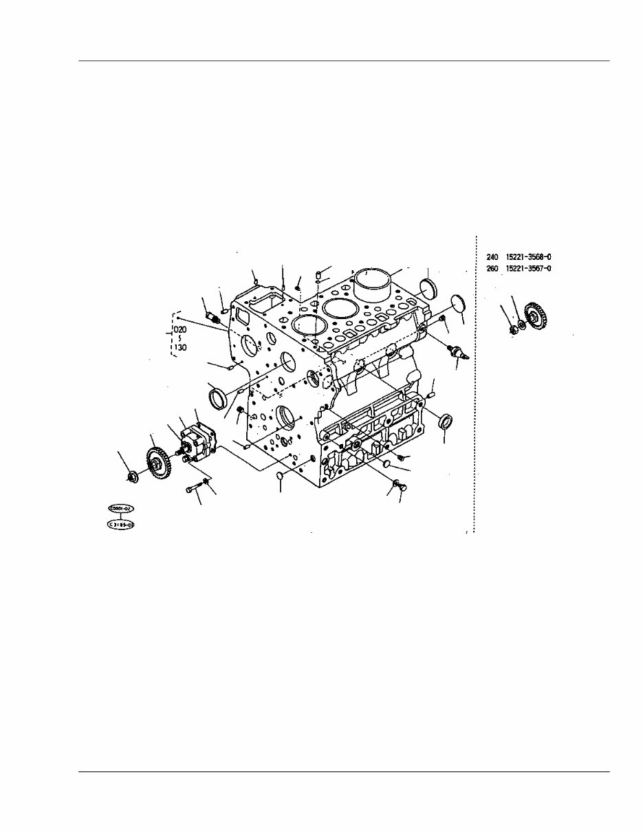 KUBOTA L2550 DT Tractor Parts Manual ILLUSTRATED LIST IPL