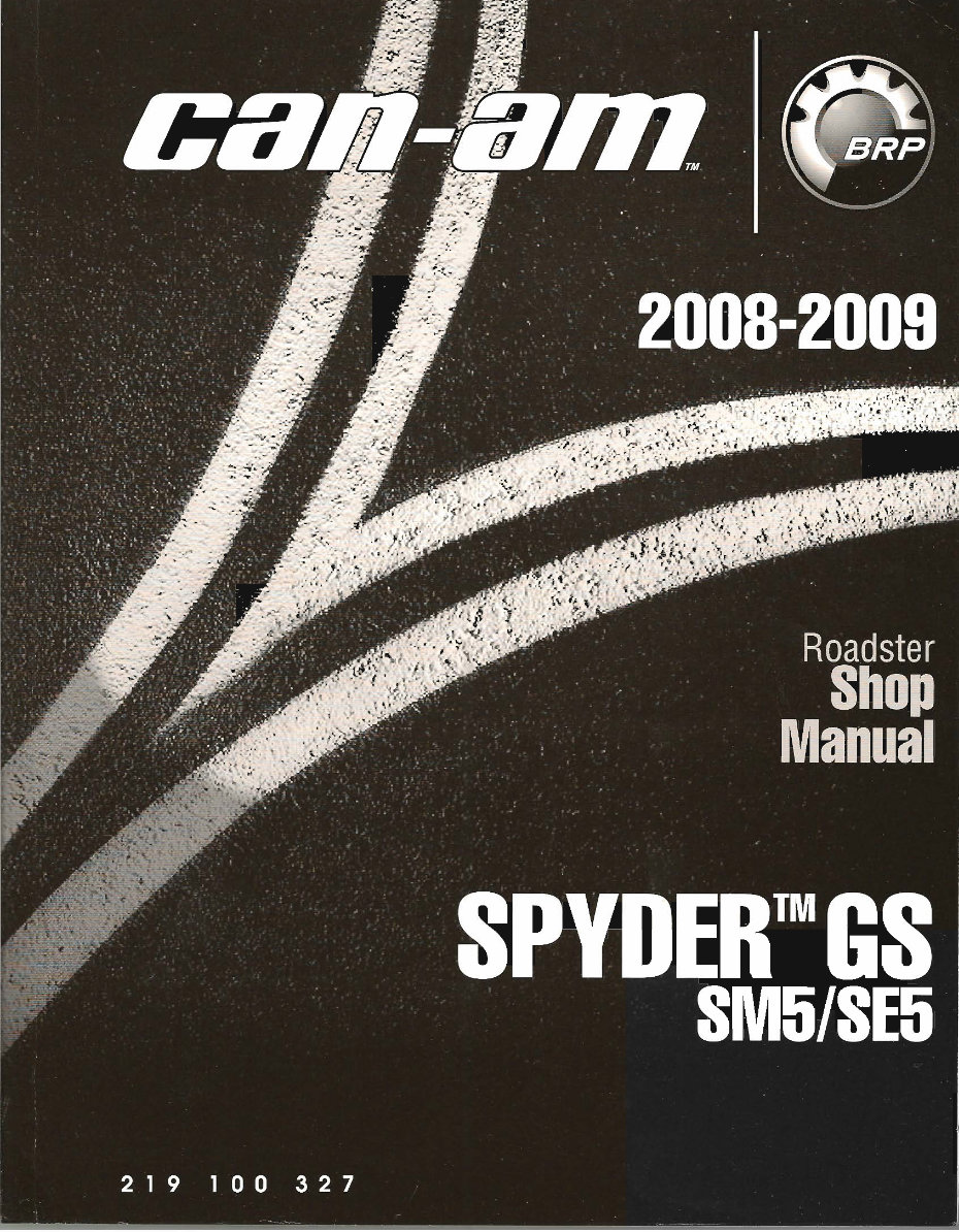 Can Am Spyder roadster 2008-2009 GS SM5 SE5 Service Repair Manual