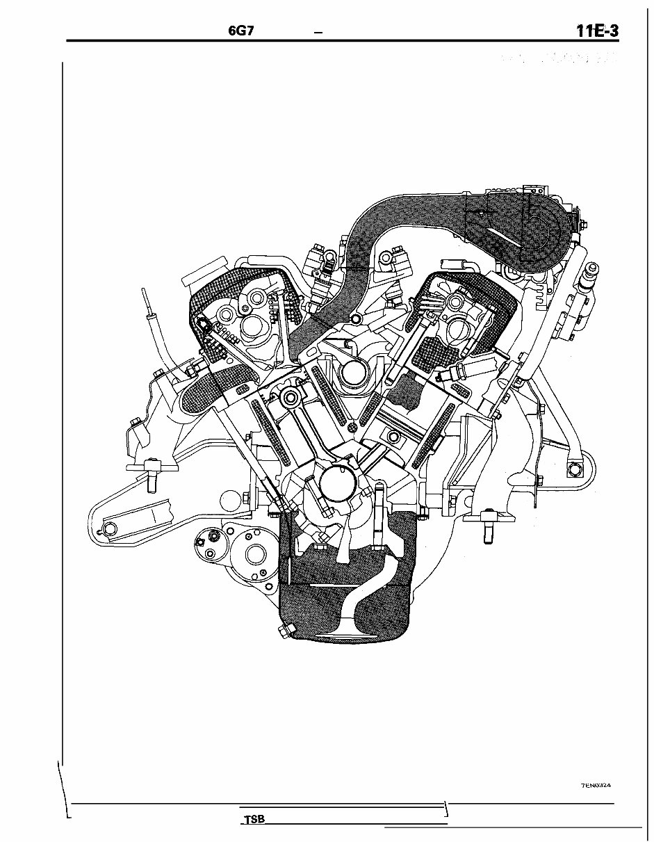 Mitsubishi 3000gt Stealth 6G72 DOHC SOHC V6 engine workshop manual ...