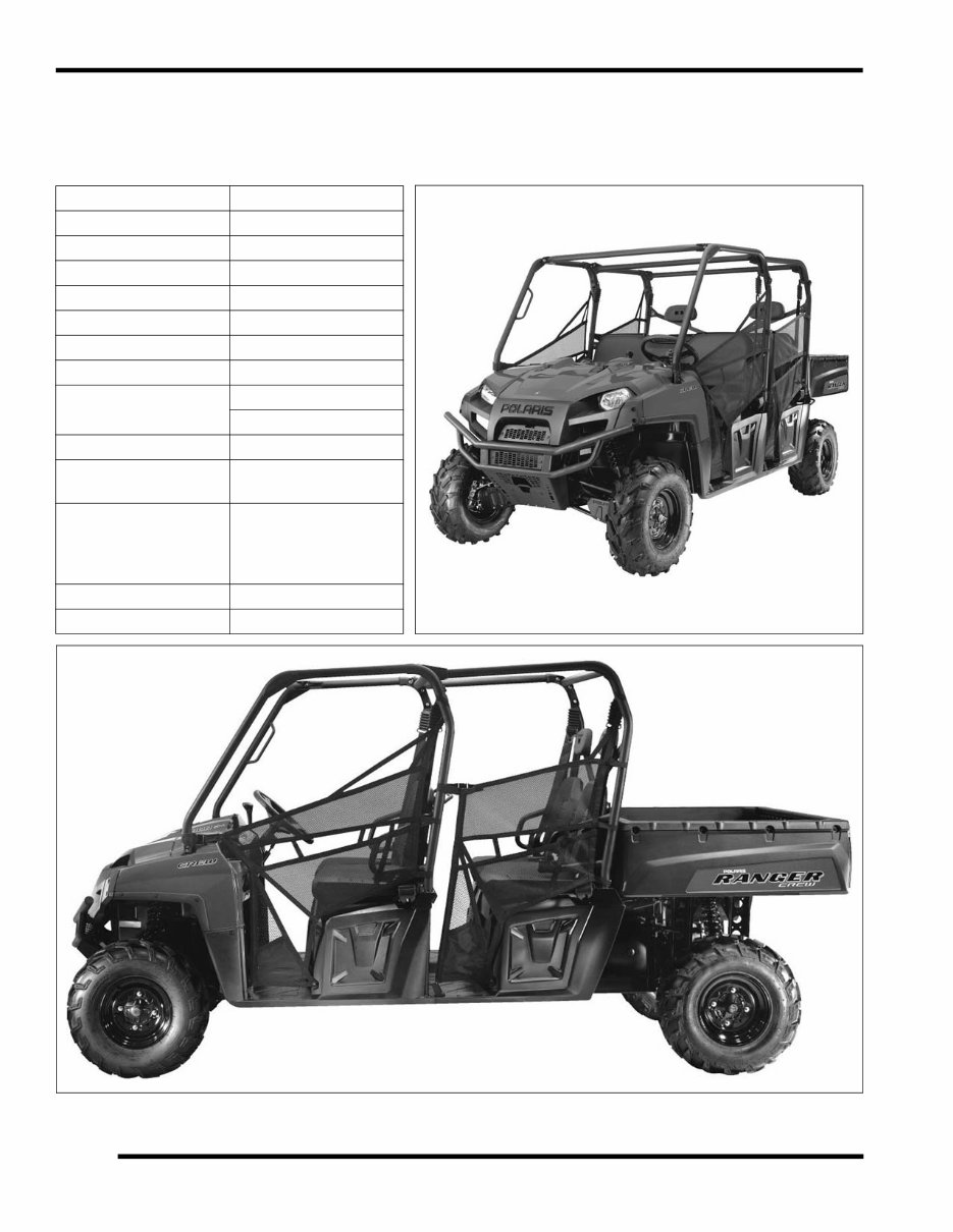 2013 Polaris Ranger 4X4 800 Factory Service & Work Shop Manual