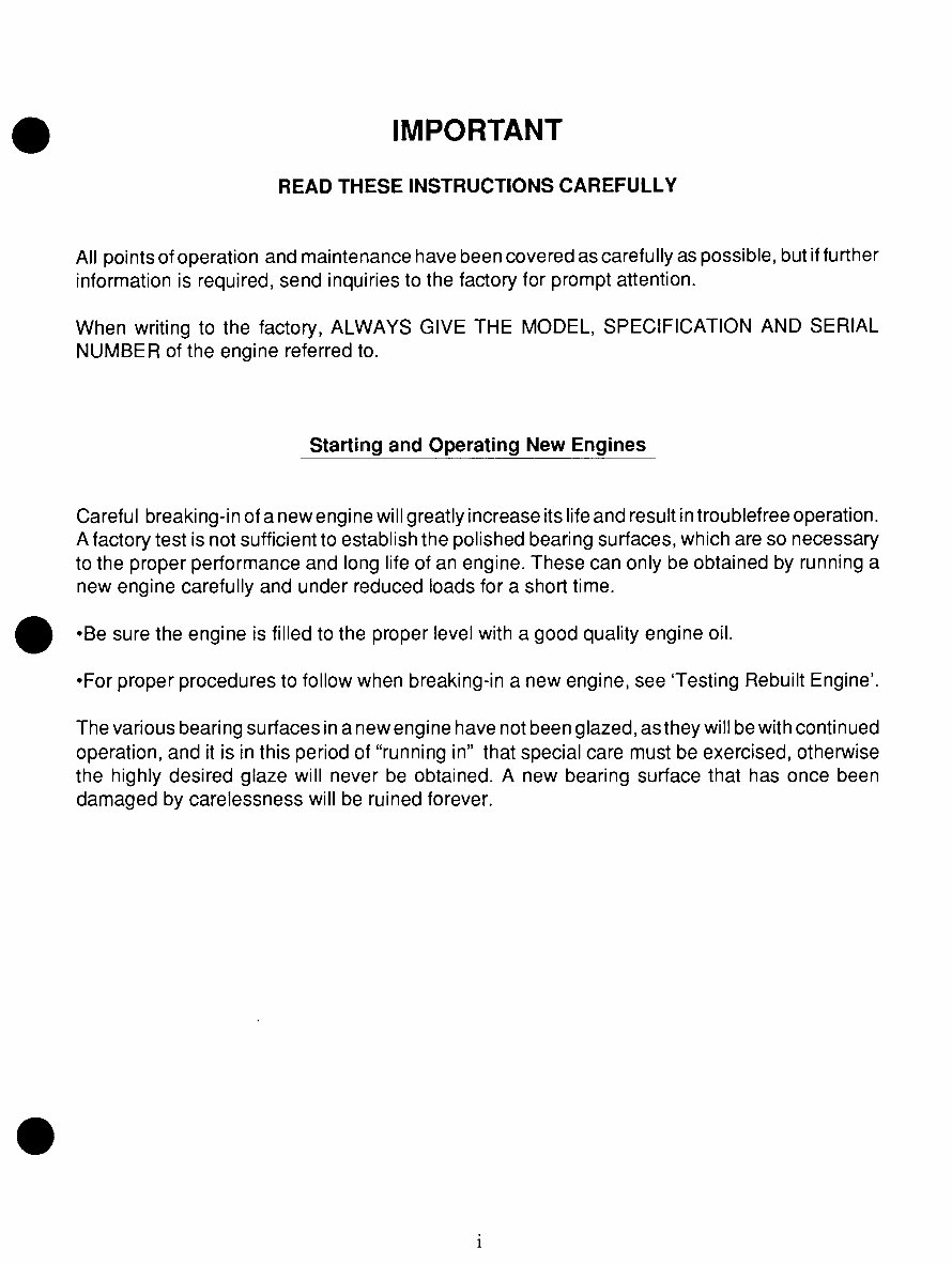 Wisconsin TJD THD TH W2-880 Engine Full Service & Repair Manual