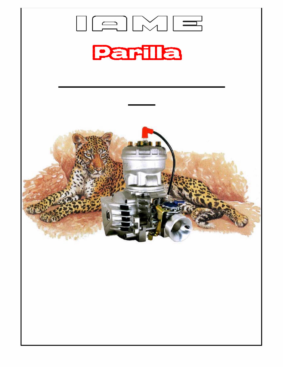 IAME PARILLA 125cc 125 LEOPARD TAG Engine 2003