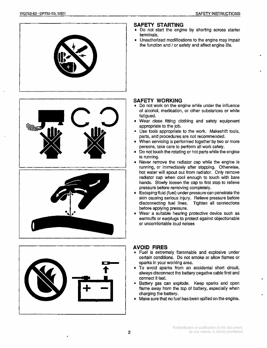 Kubota WG752-E2 DF752-E2 Workshop Repair Service Manual