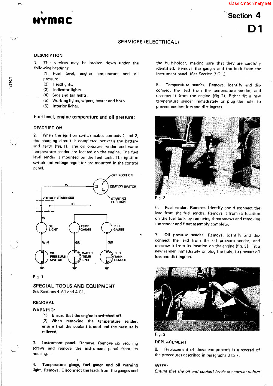 Hymac 370C Operator Owner Maintenance Manual