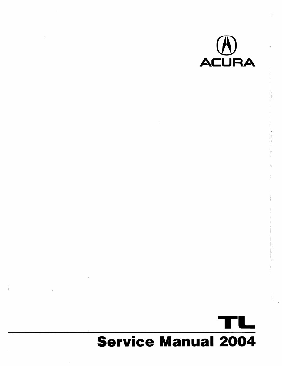 2006 Acura TL Service & Repair Manual Software