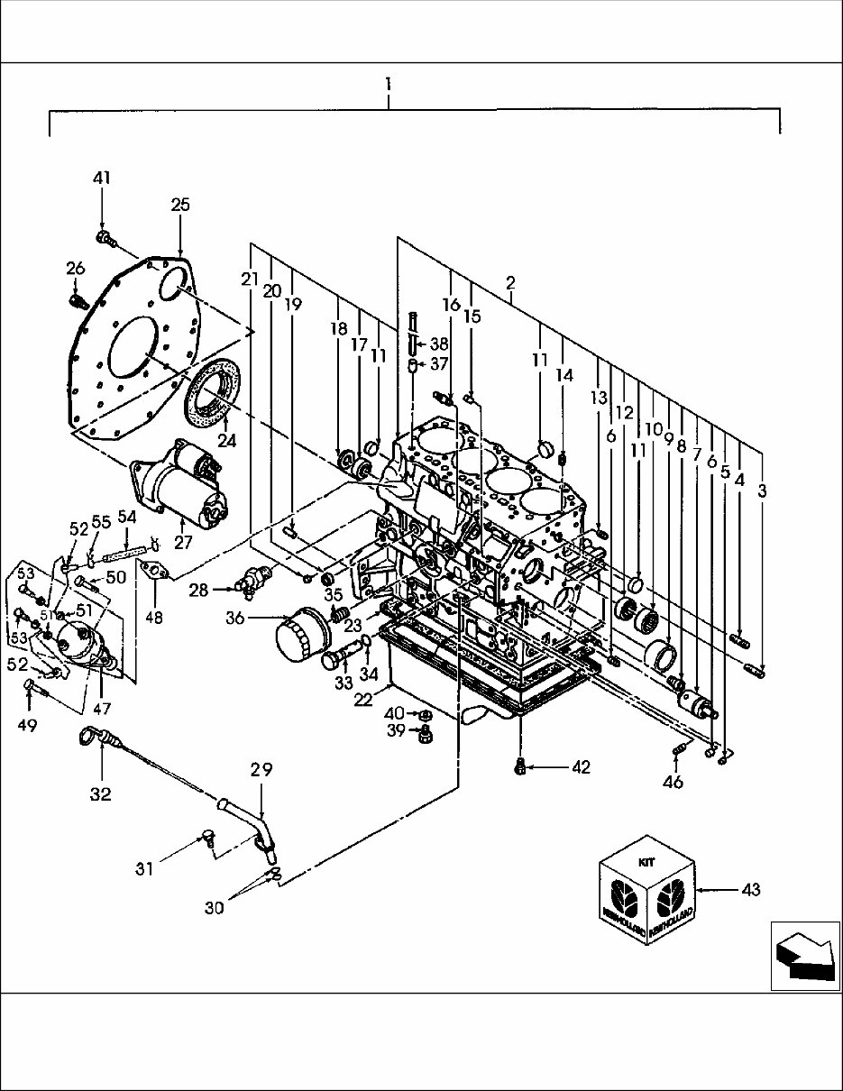 NEW HOLLand TC40D 4 CYLINDER DELUXE COMPACT Tractor MASTER ILLUSTRATED ...