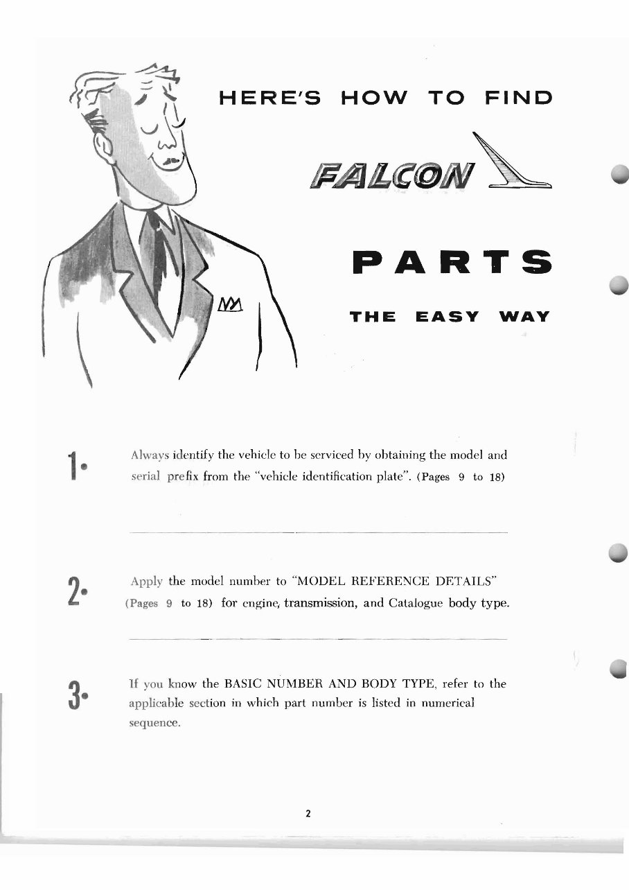 FORD FALCON 1960-1966 XK XL XM XP Parts BOOK HARDTOP COUPE