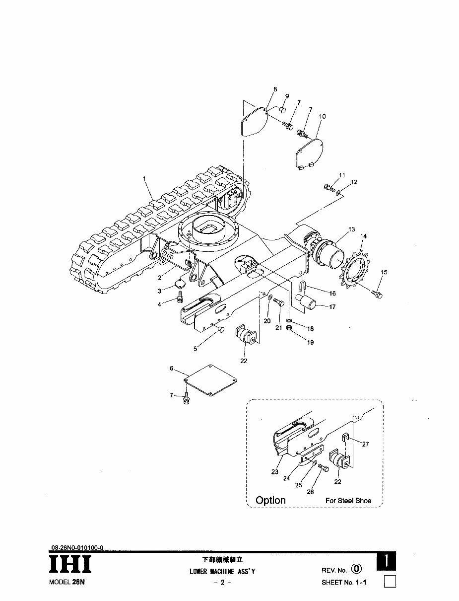 Parts Manual IHI 28N MINI Excavator | Manuals Online