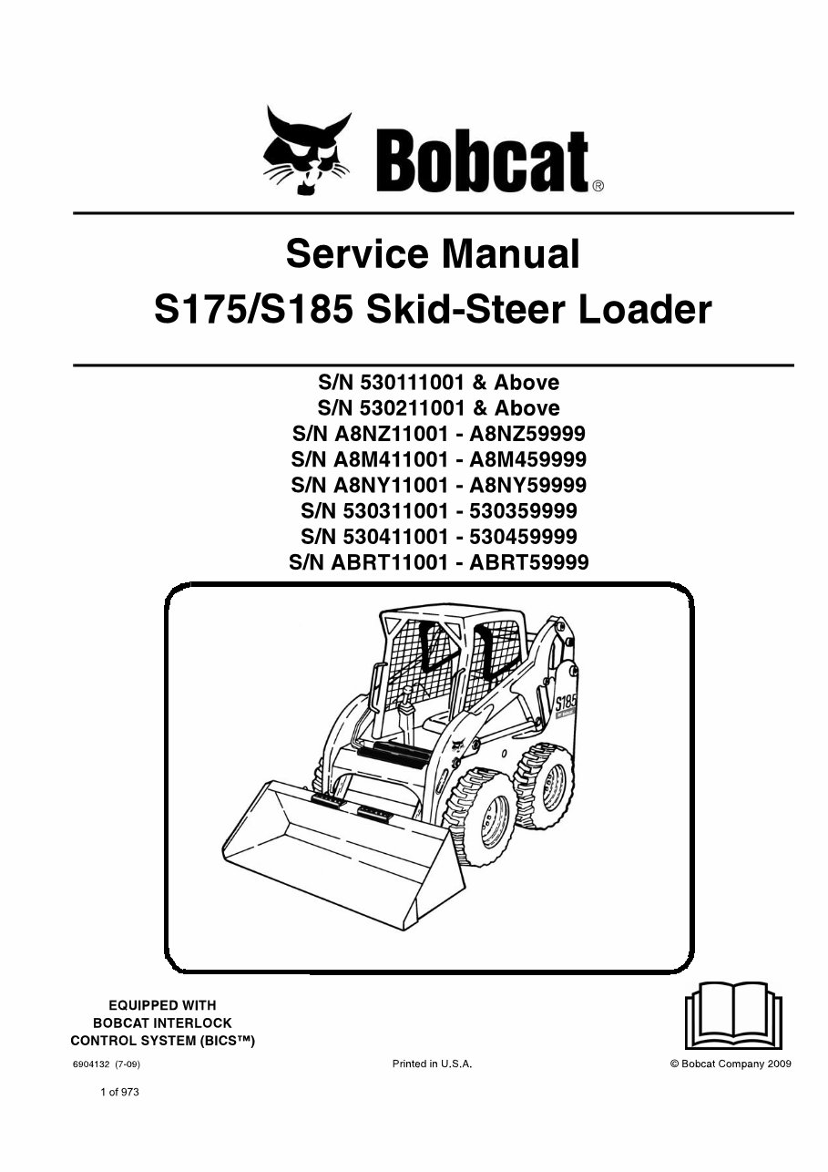 Bobcat S185 Turbo Loader Factory Service & Work Shop Manual