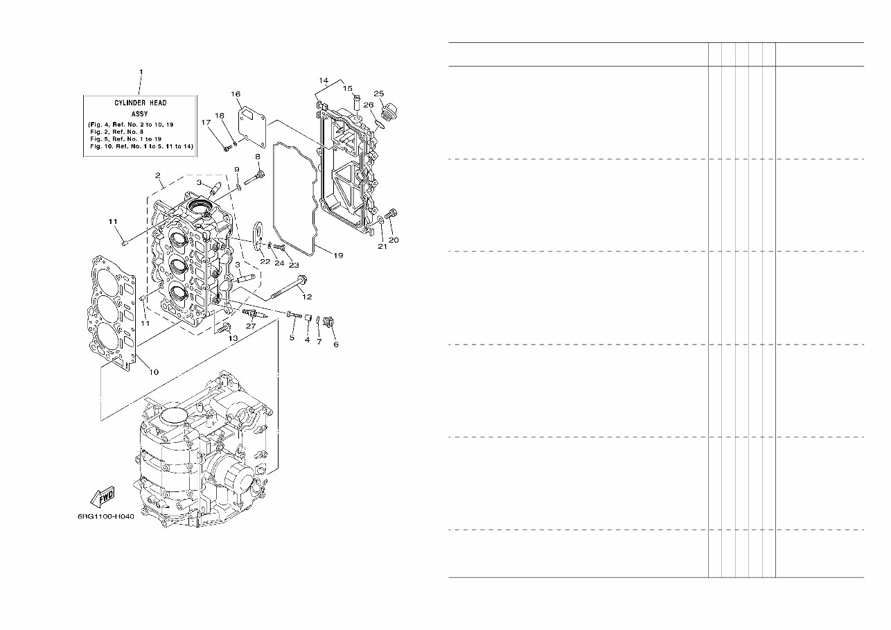 2010 Yamaha Outboard F30B F40F Parts Catalogue