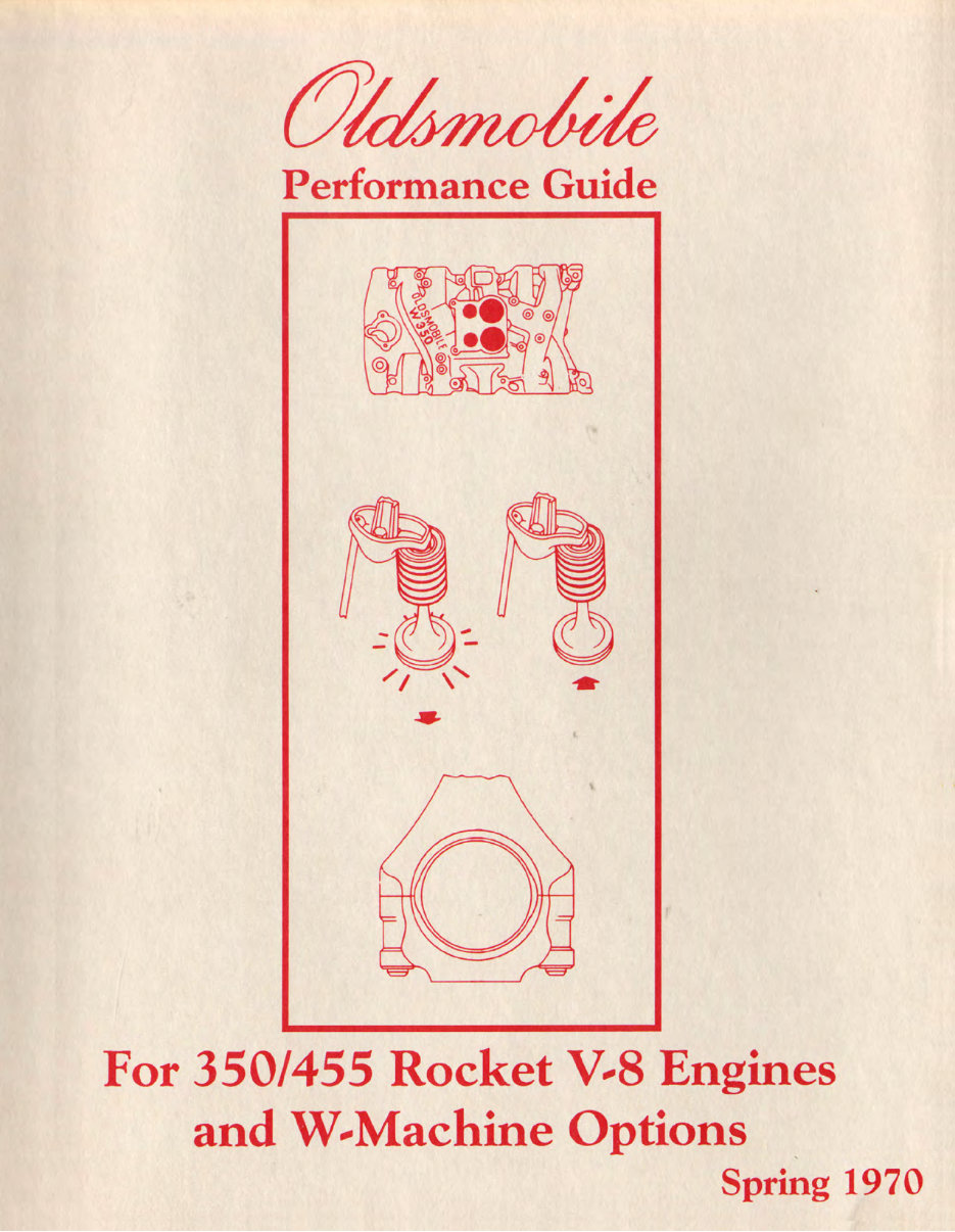 Oldsmobile 1970 performance guide 350 / 455 rocket engine
