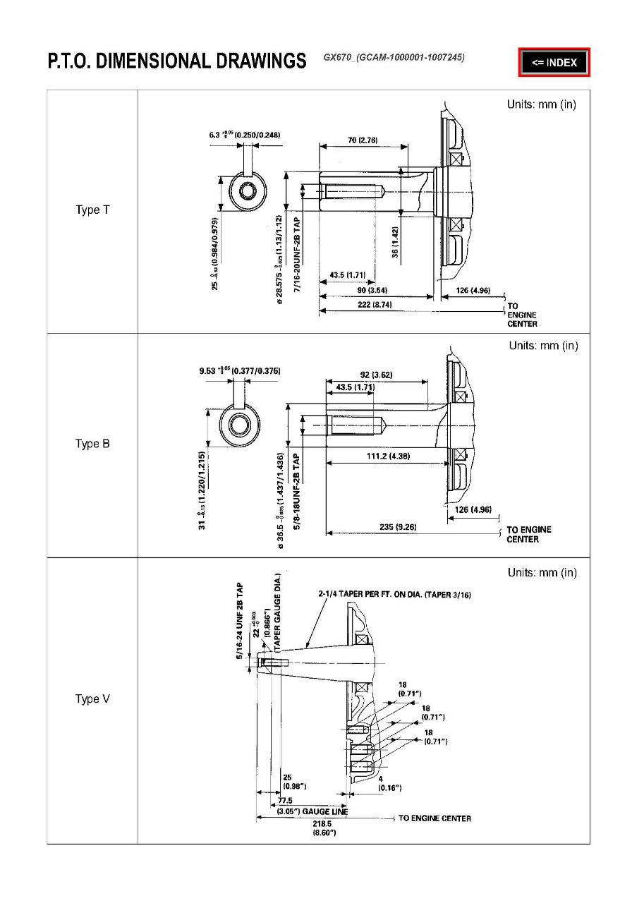 Honda GX670 Horizontal Shaft Engine Repair Manual