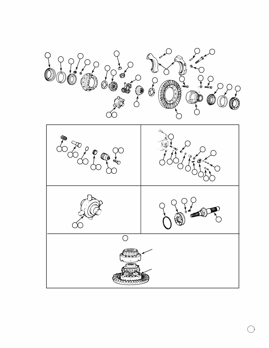 Meritor forward tandem drive axles maintenance service manual