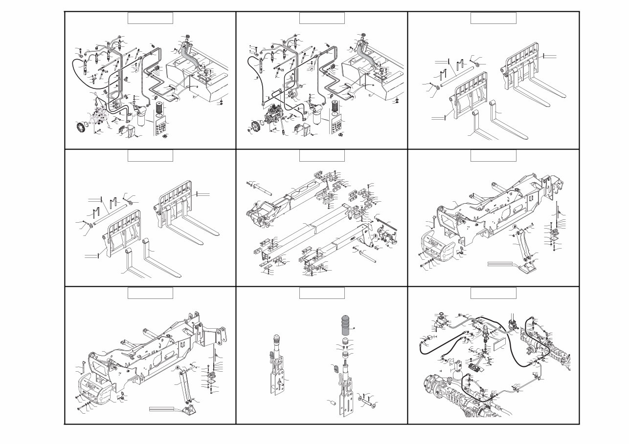 MANITOU MT Series Parts Part Manual With Exploded Views