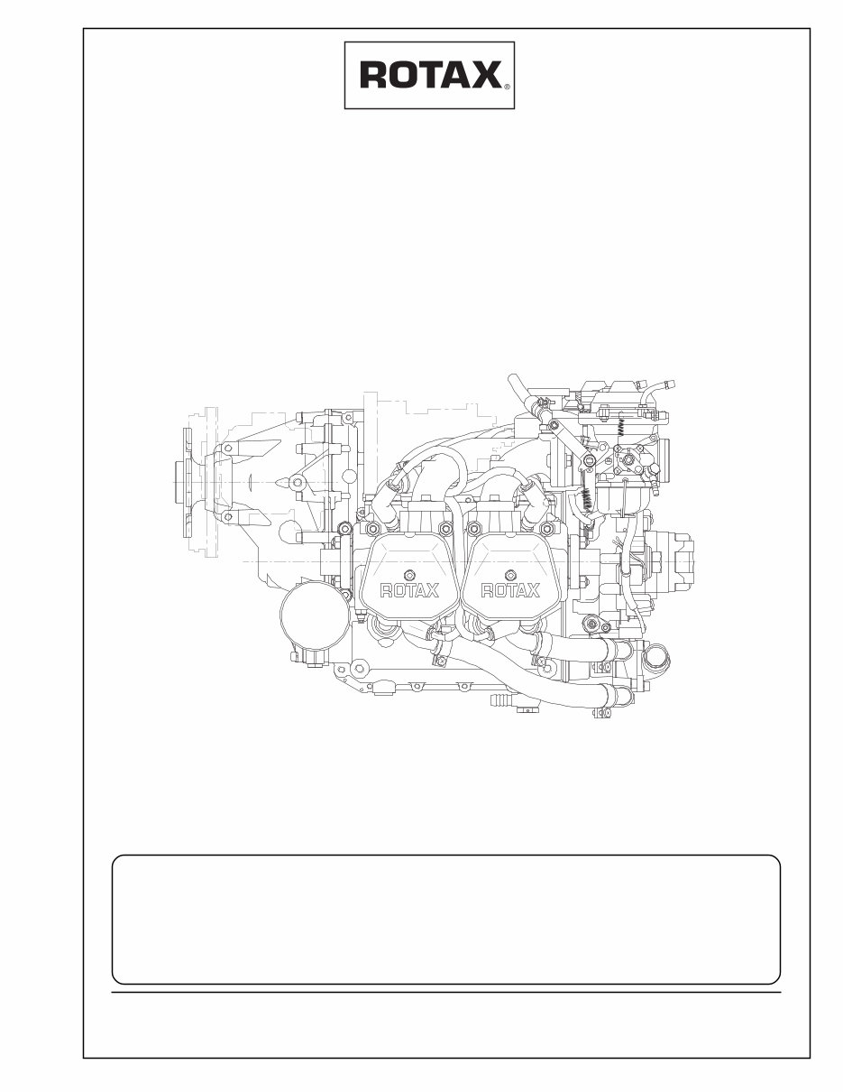 Rotax Aircraft Engine 447 503 582 912 914 Full Service manual