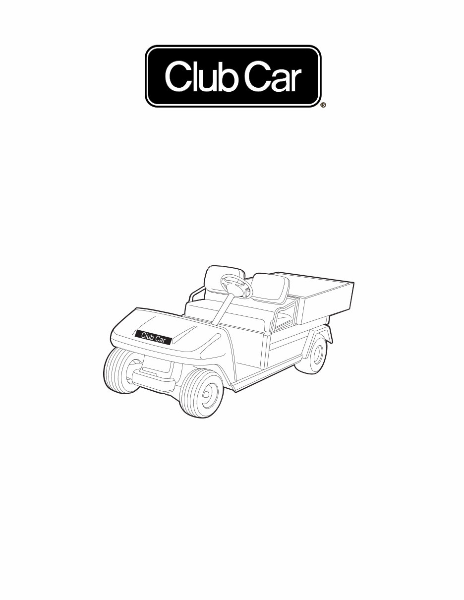 2011 Club Car Carryall 6 Electric Factory Service & Work Shop Manual