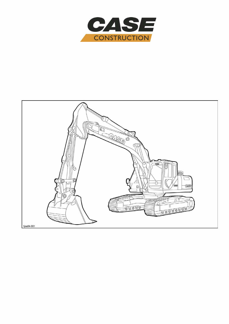 CASE CX250C TIER 4 Crawler Excavator Full Service Manual