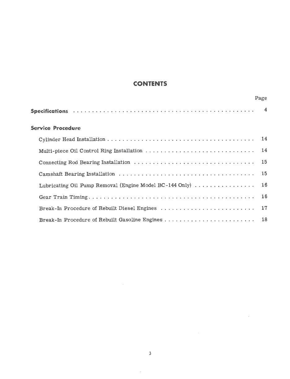 IH International Harvester BC144, BD144A, BD154 Engine Complete ...