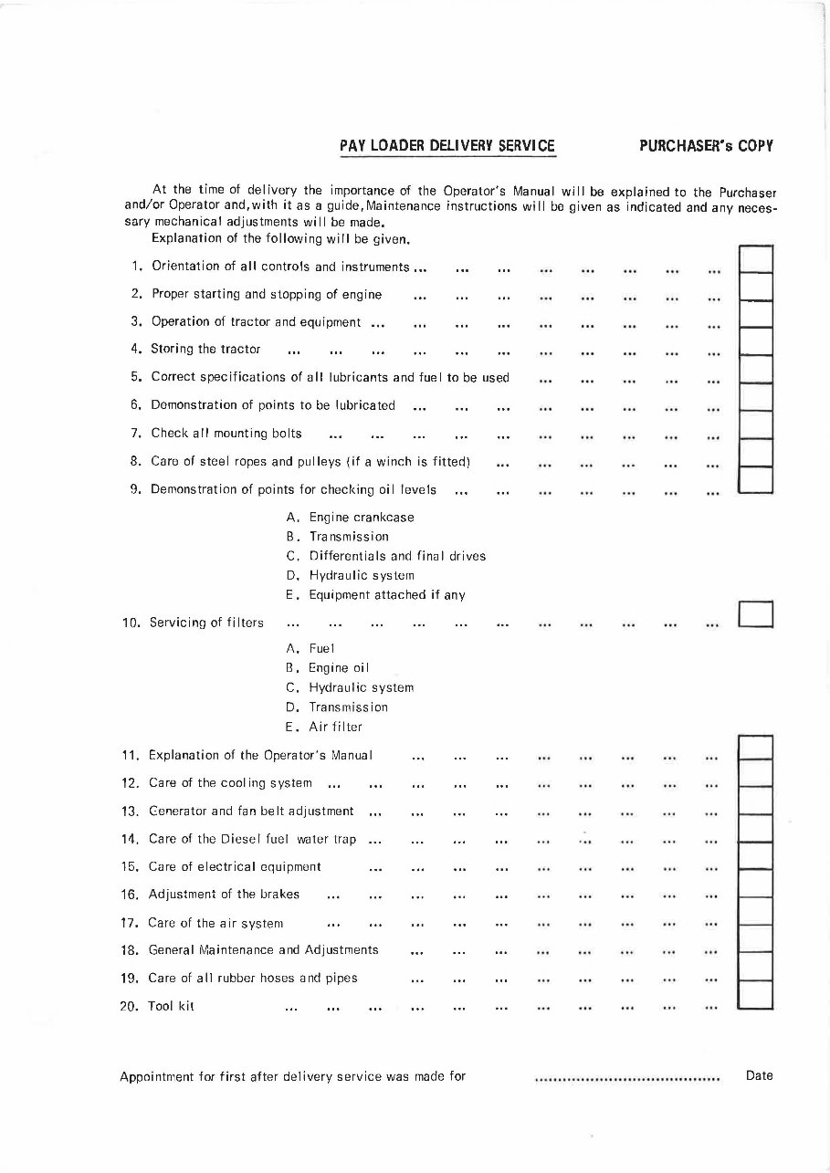 IH Hough H30B H-30B Payloader Operators Instruction Manual - IMPROVED