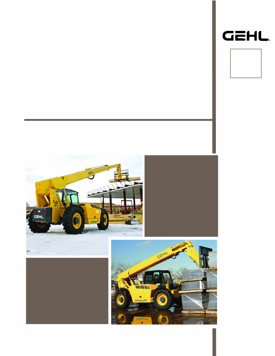 GEHL DL Series Dynalift DL6 / DL8 / DL10 / DL12 Telescopic Handlers ...