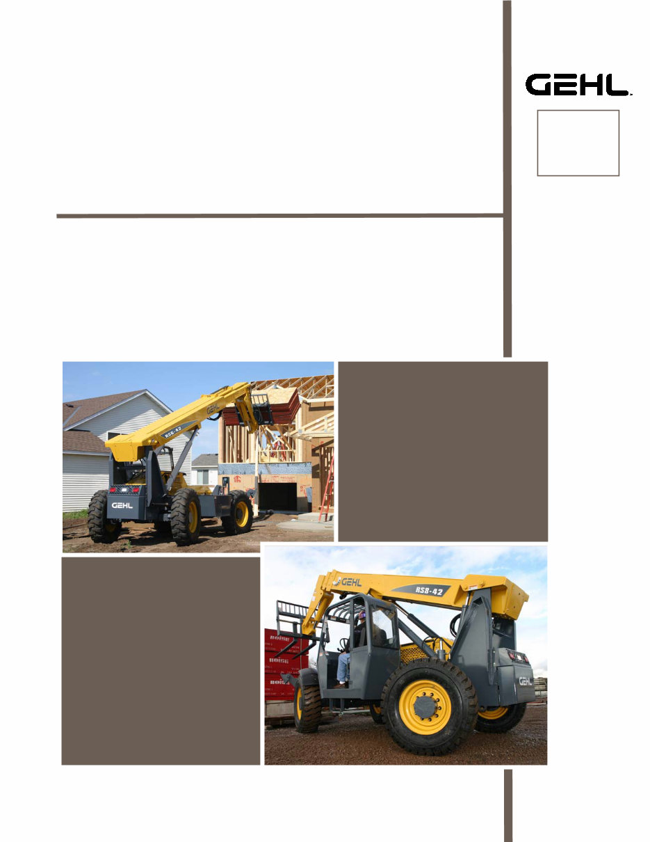 GEHL RS6-42 RS8-42 RS8-44 Telescopic Handlers Parts Part IPL Manual ...