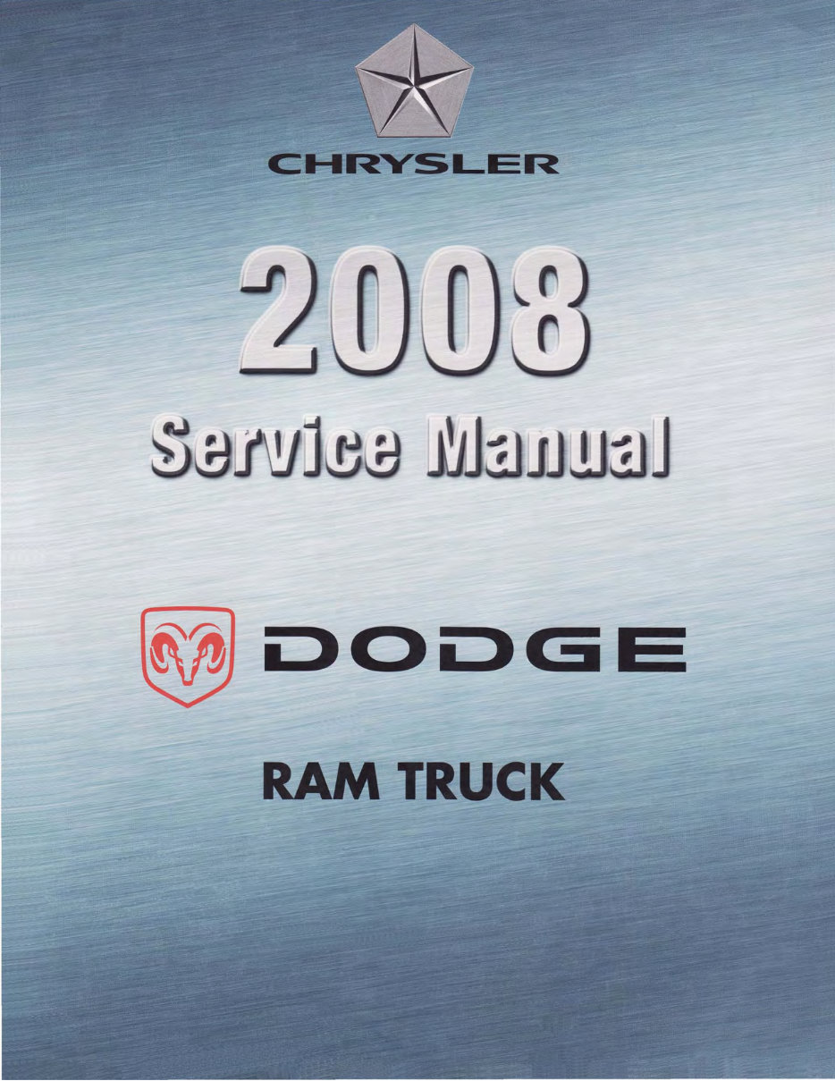 Dodge Ram Truck 2008 Workshop Repair Service Manual