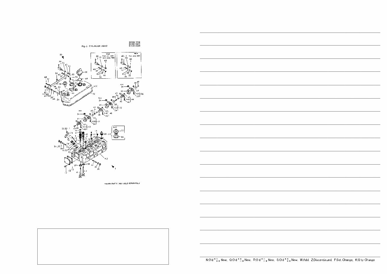 Yanmar YM336, YM336D Tractor Parts Catalog Manual