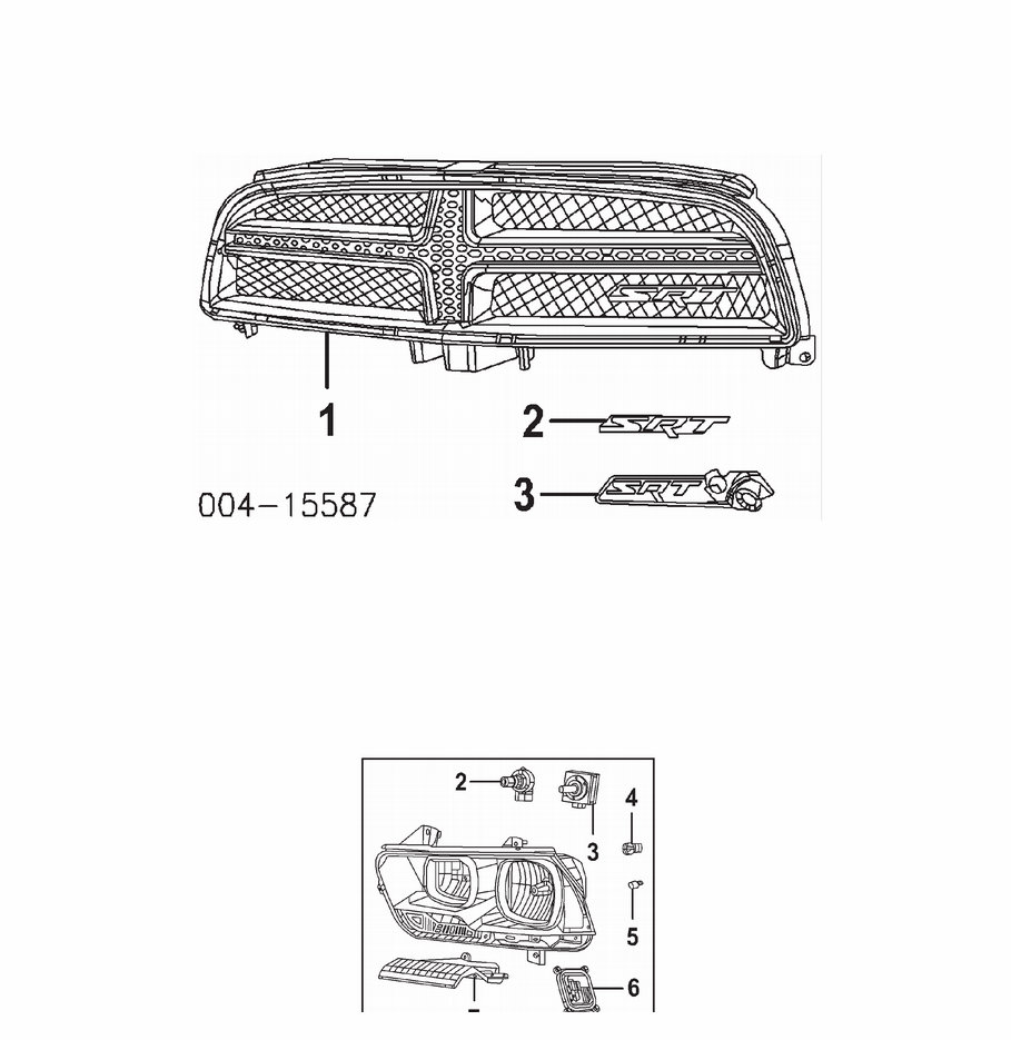 2011 - 2014 Dodge Charger Parts LIST CATALOG