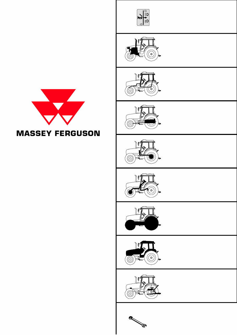 Massey Ferguson Service MF-4400 Series MF-4435, MF-4445, MF-4455 Manual Complete Tractor ...