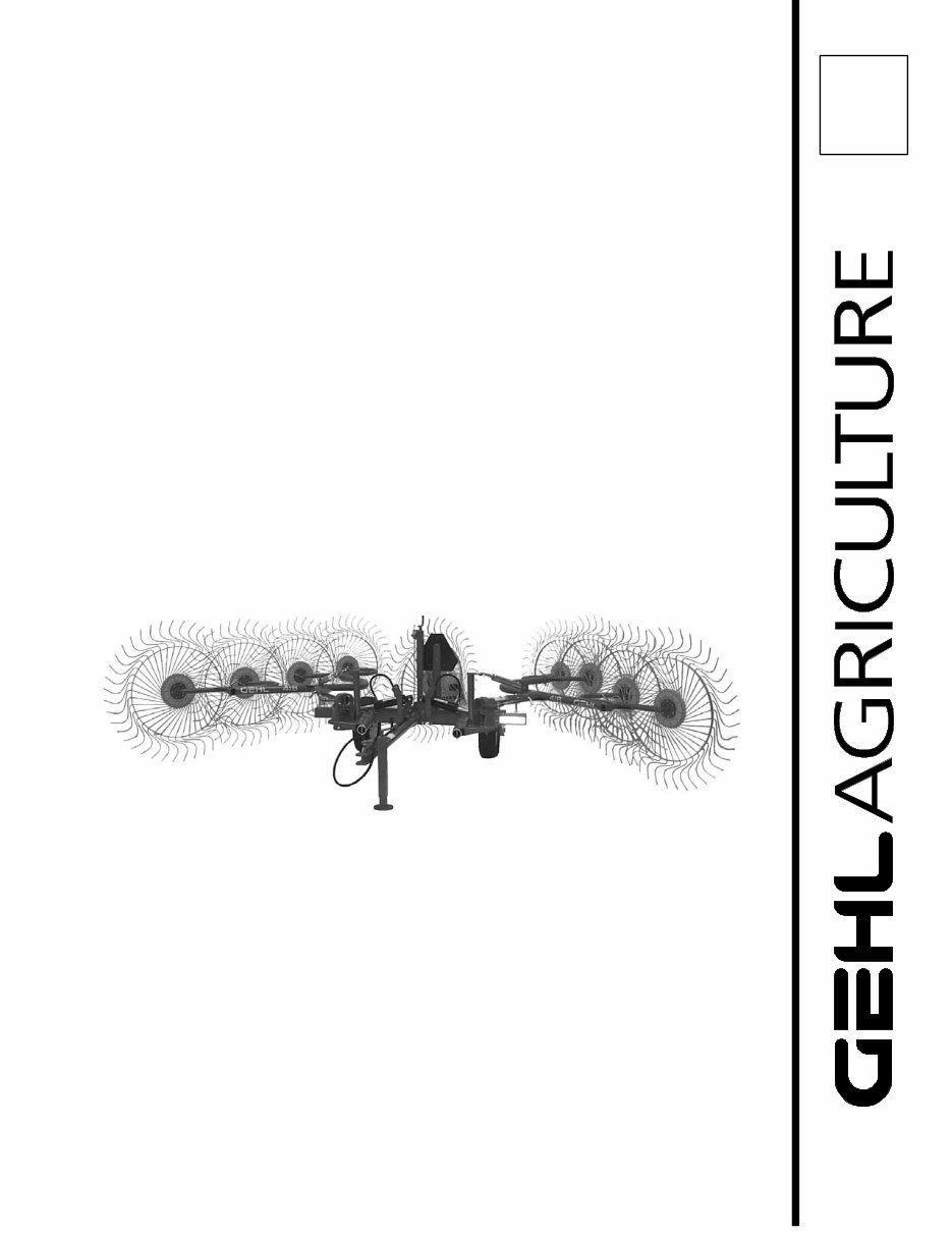 GEHL 418/420 Finger Wheel V-Rakes Parts Manual