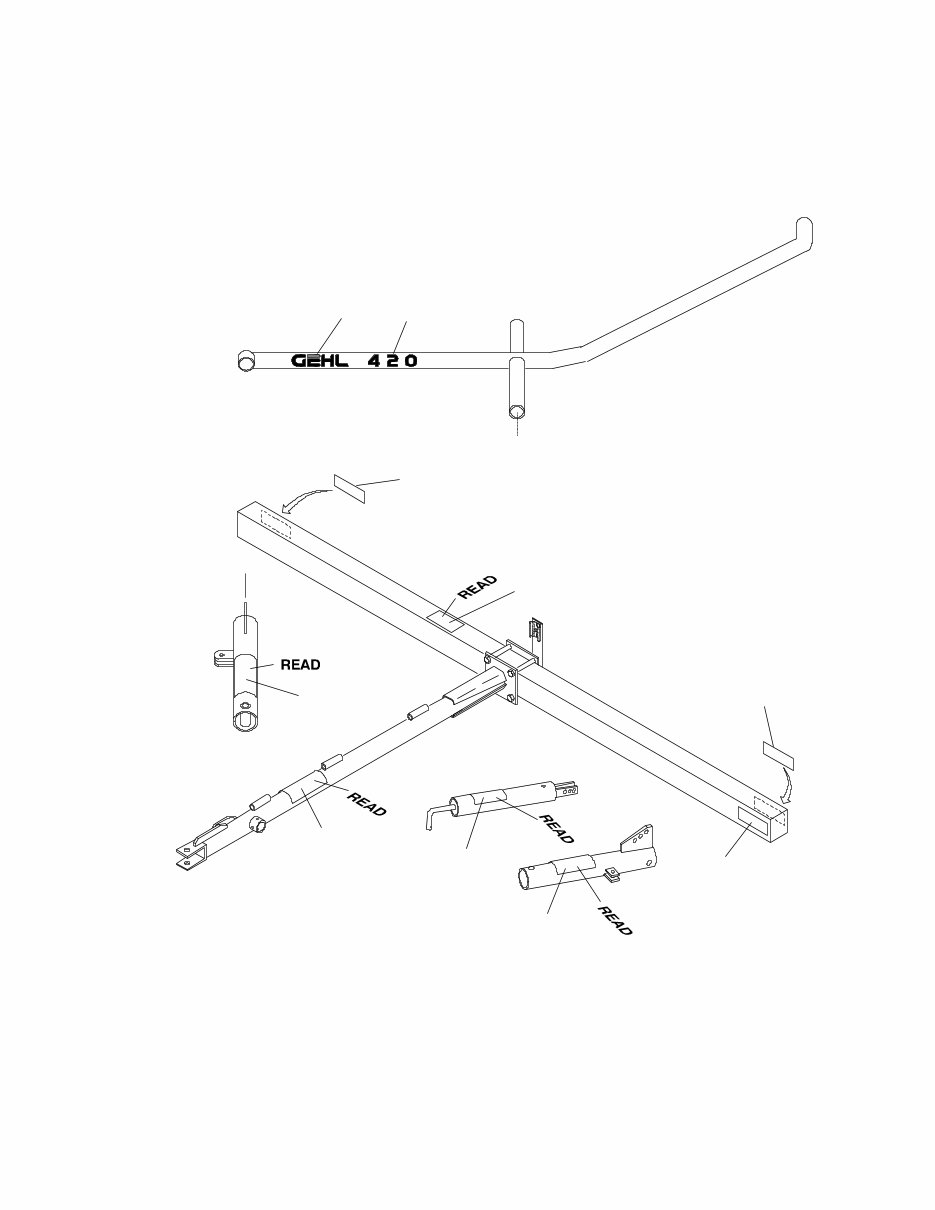 GEHL 418/420 Finger Wheel V-Rakes Parts Manual