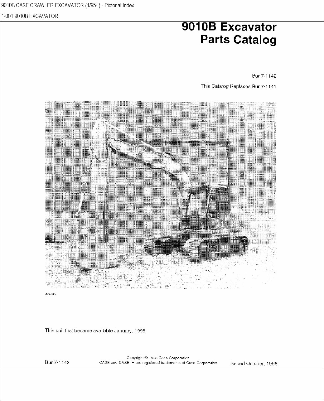 CASE 9010B Excavator Parts Catalog Manual | Manuals Online